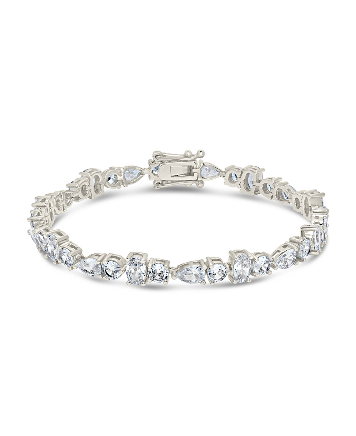 Click here for Sterling Forever Billie Cubic Zirconia Tennis Brac... prices