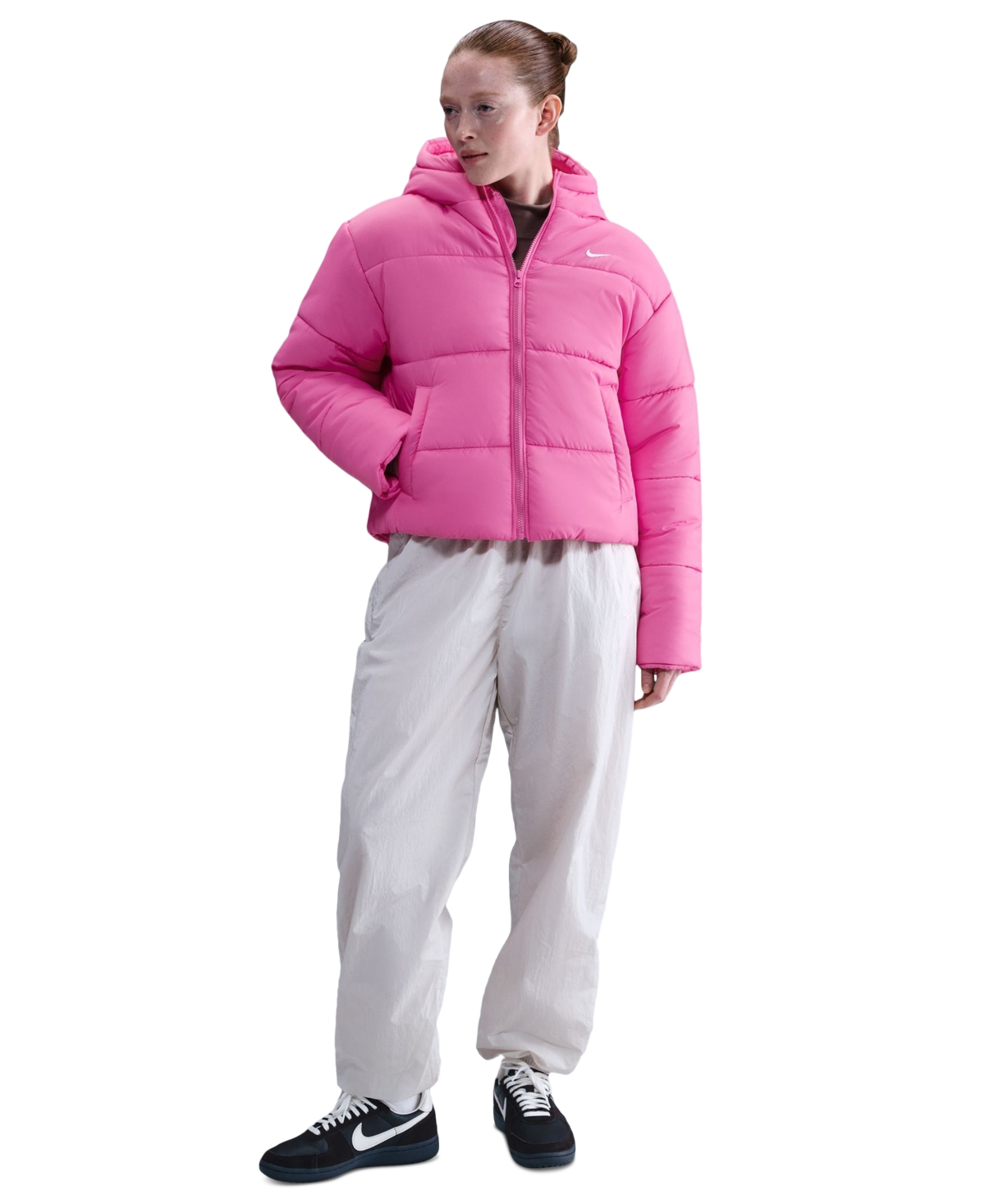 Click here for Nike Womens Therma-fit Hooded Puffer Jacket - Play... prices