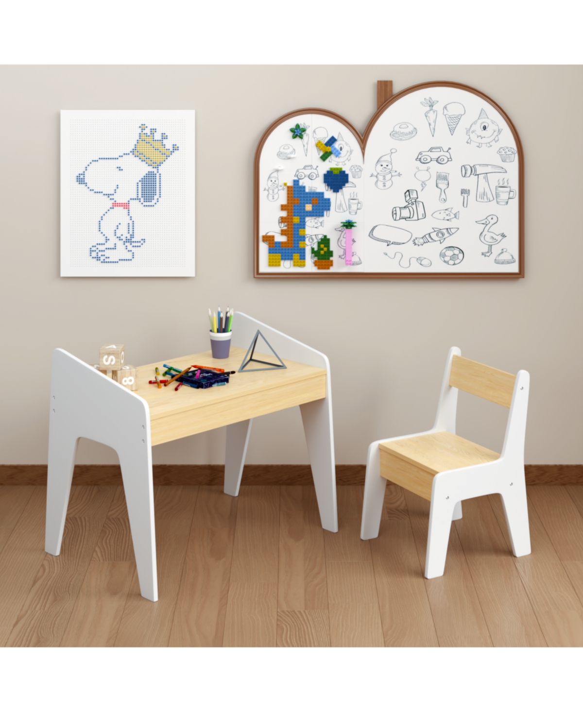 Click here for Streamdale Furniture Kids Table & Chair Set - Whit... prices