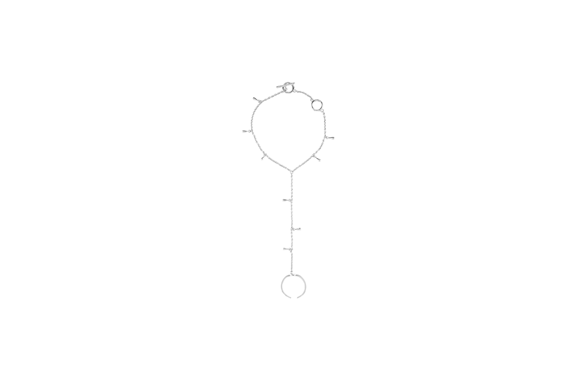 Click here for Lucy Quartermaine Multi Drop Hand Chain - Sterling... prices