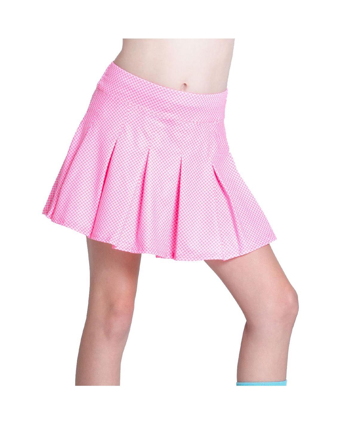 Click here for Lucky In Love Skyline Girls Skort - Neon pink prices
