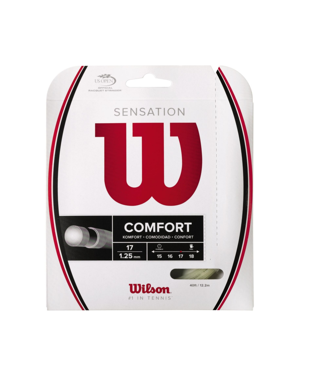 Click here for Wilson Sensation 17g Tennis String prices