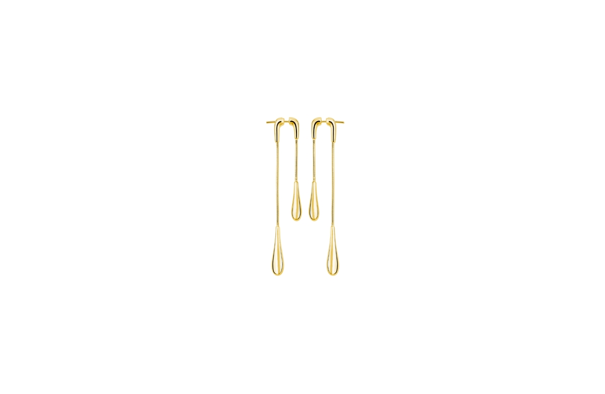 Click here for Lucy Quartermaine Double Drop Earrings front and b... prices