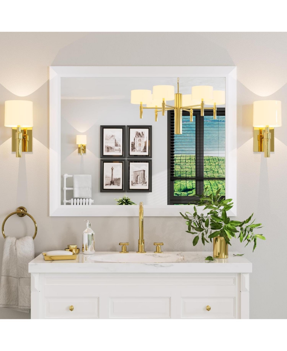 Click here for Amorho Bathroom Mirror  40" x 32" Inch T... prices