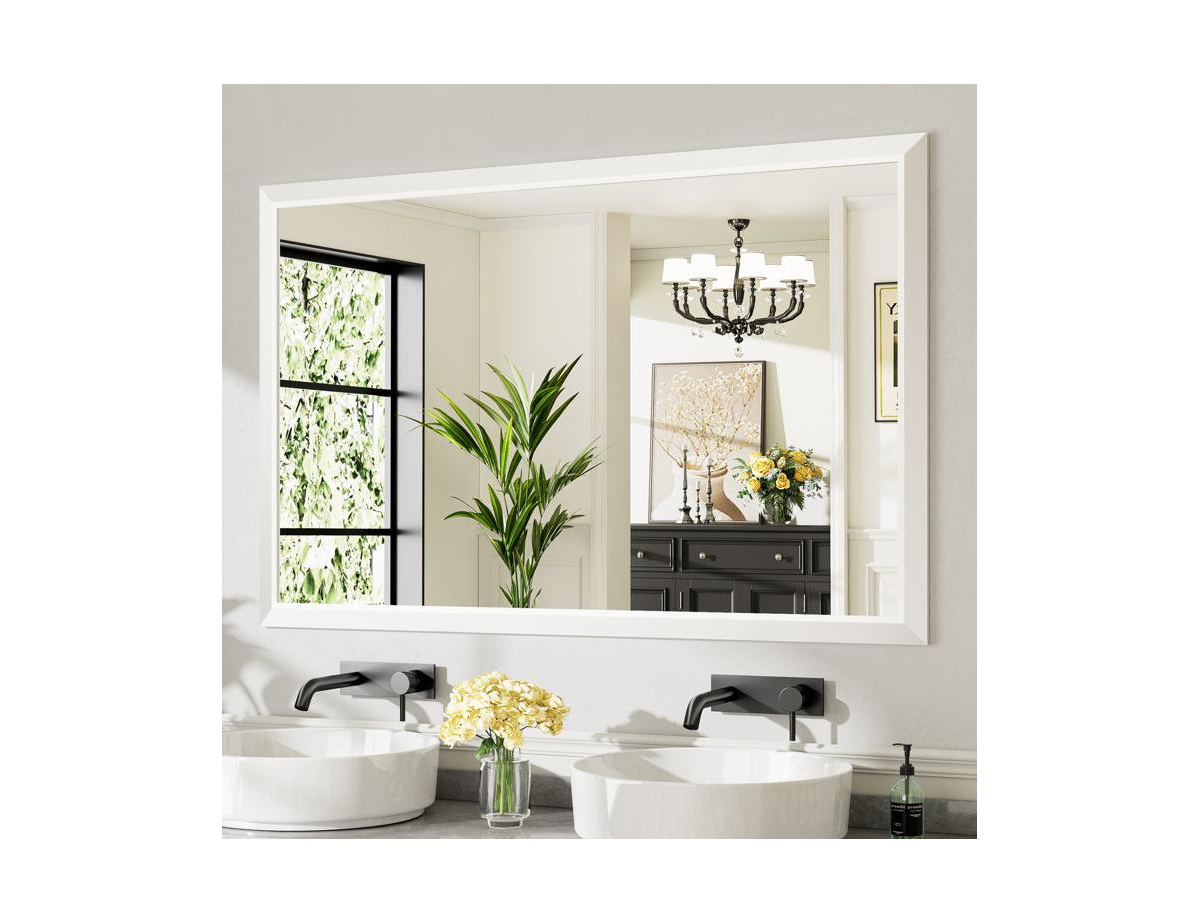 Click here for Amorho Bathroom Mirror  55 x 36 Inch Thick Metal F... prices