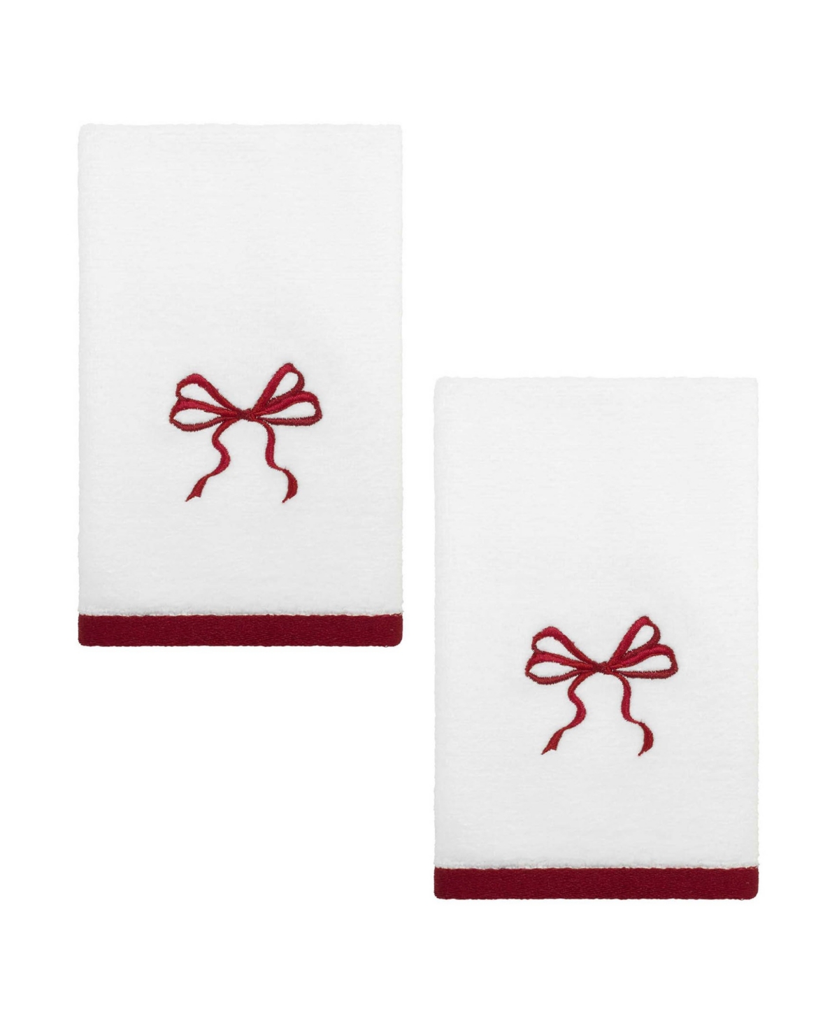 Click here for Avanti Christmas Bows Cotton 2-Pc. Fingertip Towel... prices