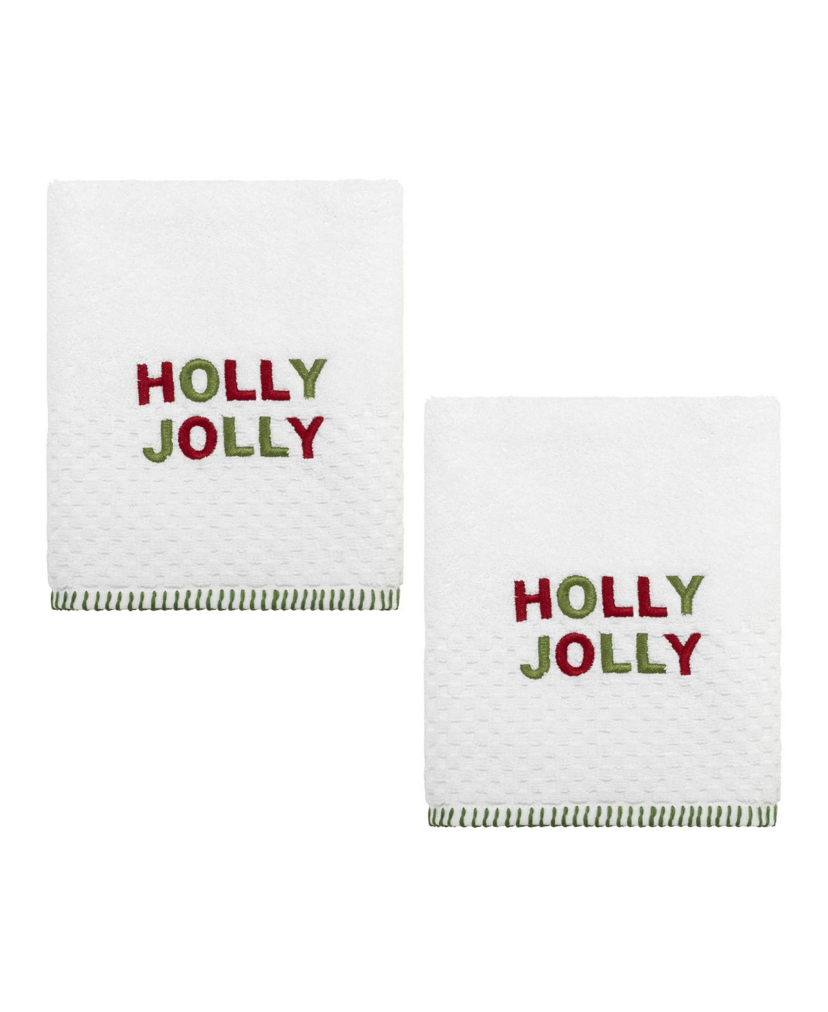 Click here for Avanti Holly Jolly Cotton 2-Pc. Hand Towel Set  28... prices
