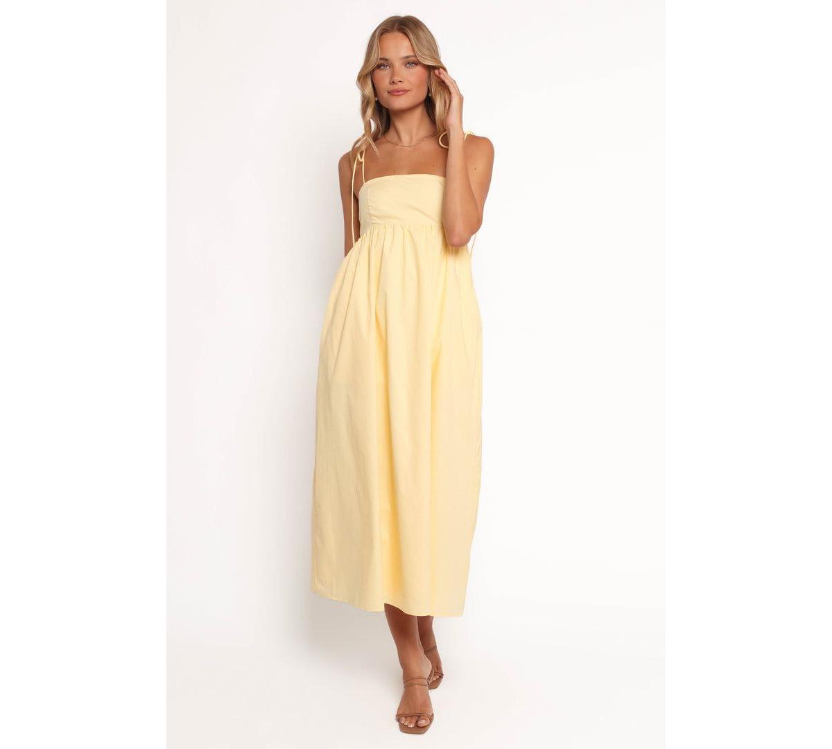 Click here for Petal and Pup Womens Simona Maxi Dress - Yellow -... prices