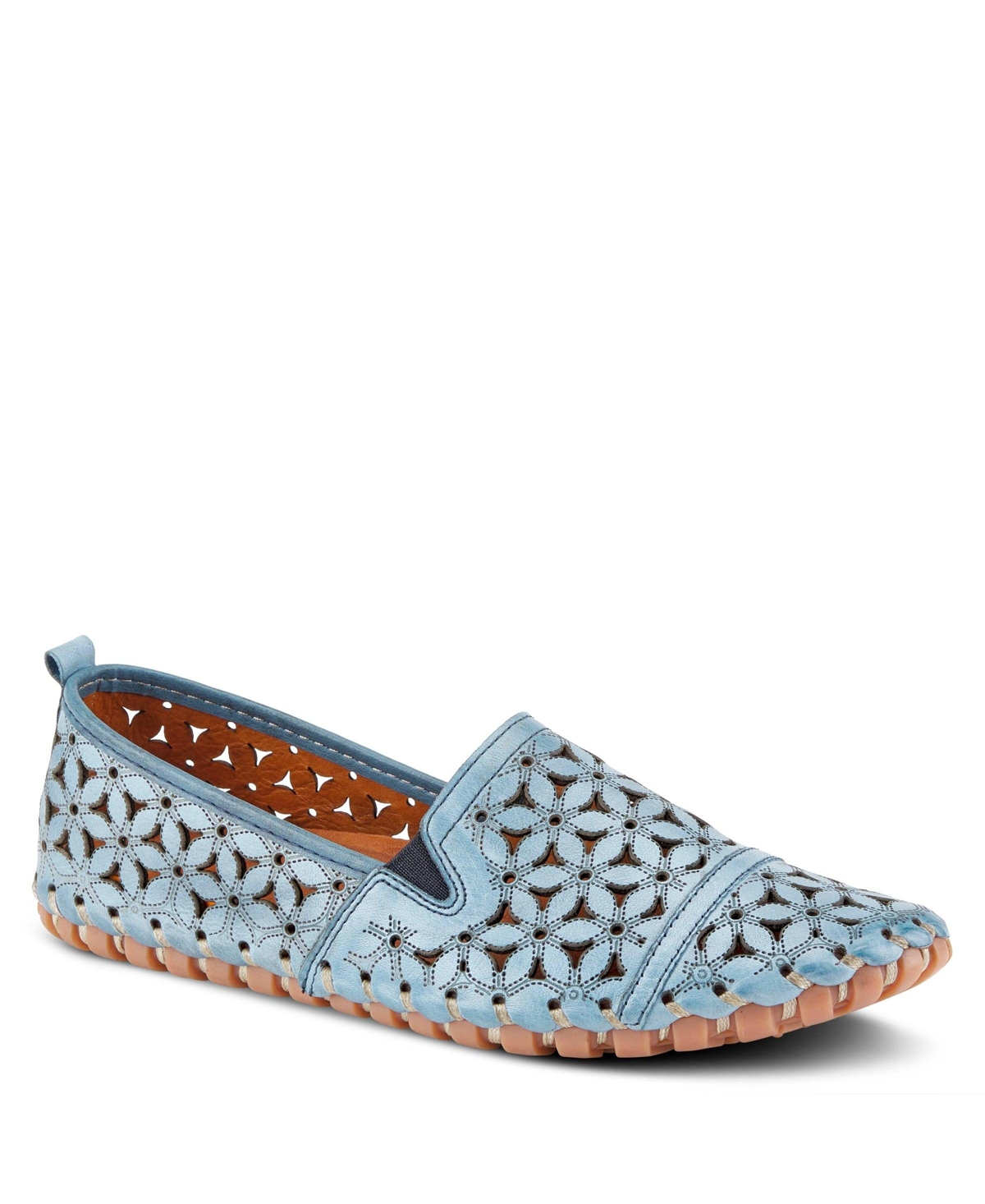 Click here for Spring Step Flowerflow Laser-Cut Leather Loafer wi... prices
