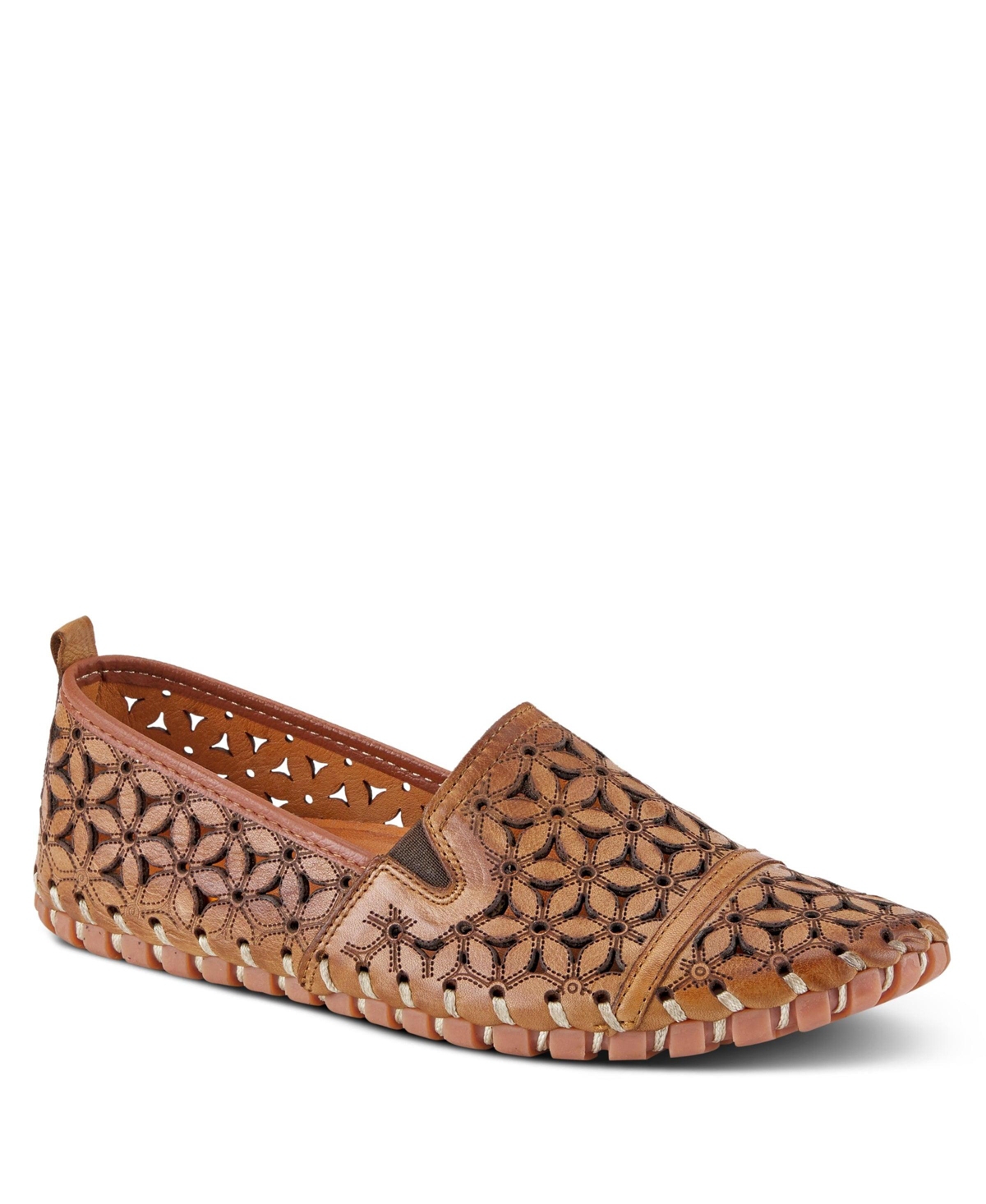 Click here for Spring Step Flowerflow Laser-Cut Leather Loafer wi... prices