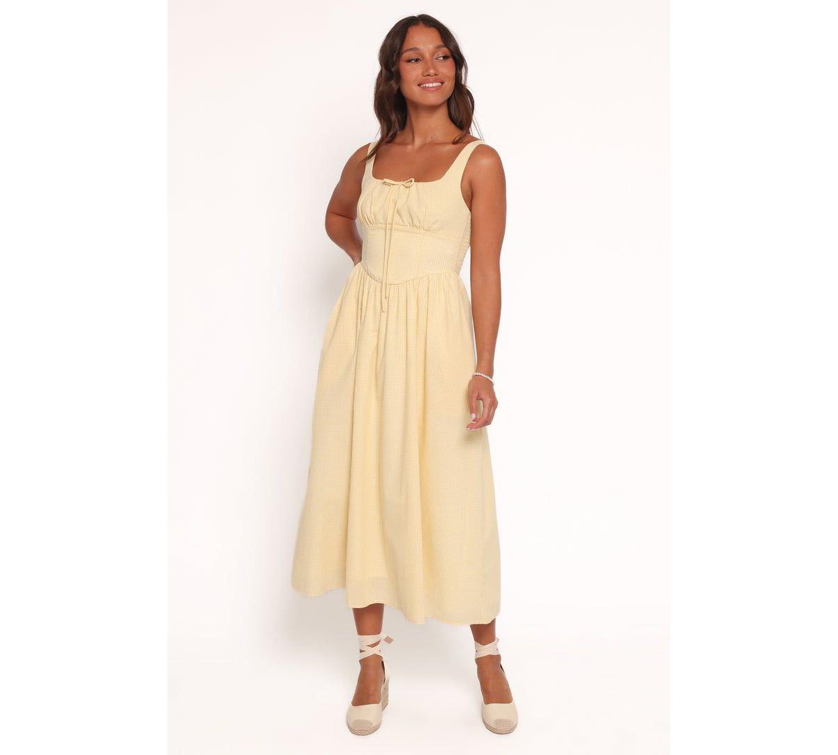 Click here for Petal and Pup Womens Kinslee Midi Dress - Coral -... prices