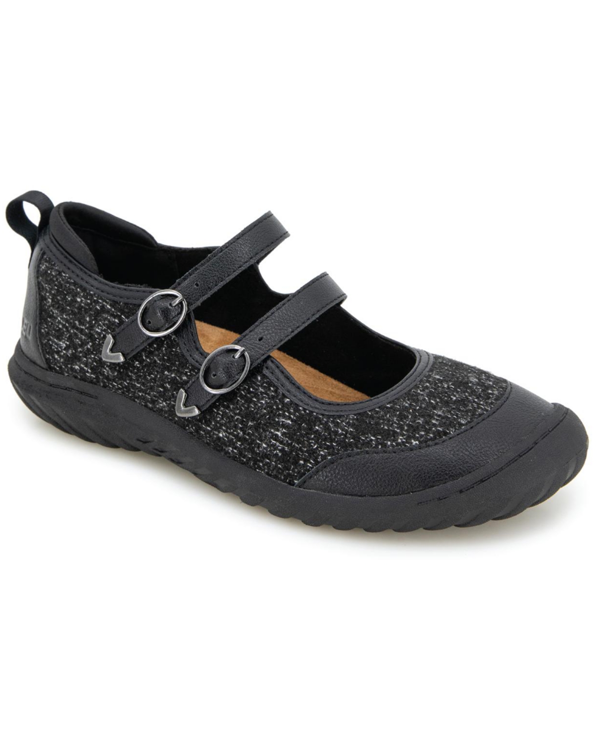 Click here for Jbu Womens Nina Slip On Mary-Jane Flats - Black prices