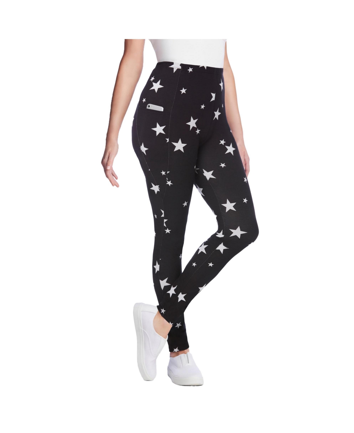 Click here for Woman Within Womens Within Tall Stretch-Cotton Kni... prices