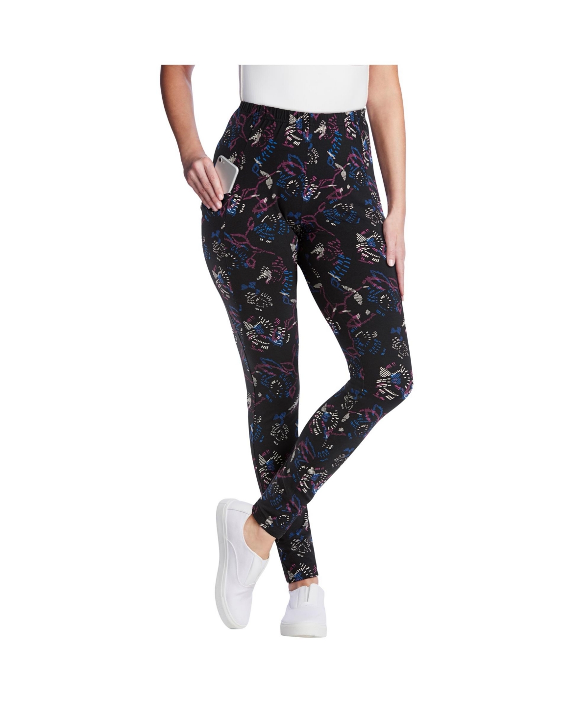 Click here for Woman Within Womens Within Tall Stretch-Cotton Kni... prices