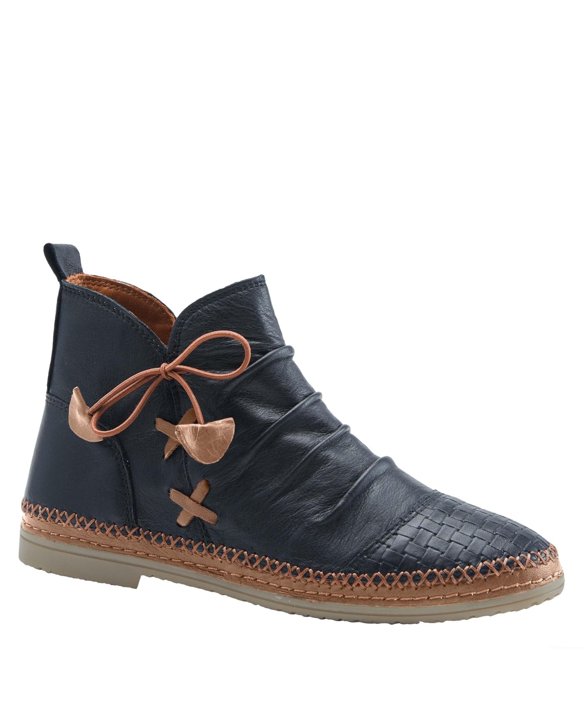 Click here for Spring Step Pomeroy Leather Booties with Basketwea... prices