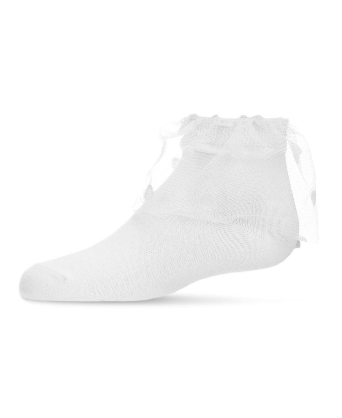 Click here for Memoi Big Girls Flocked Dot Cotton Blend Tulle Ank... prices