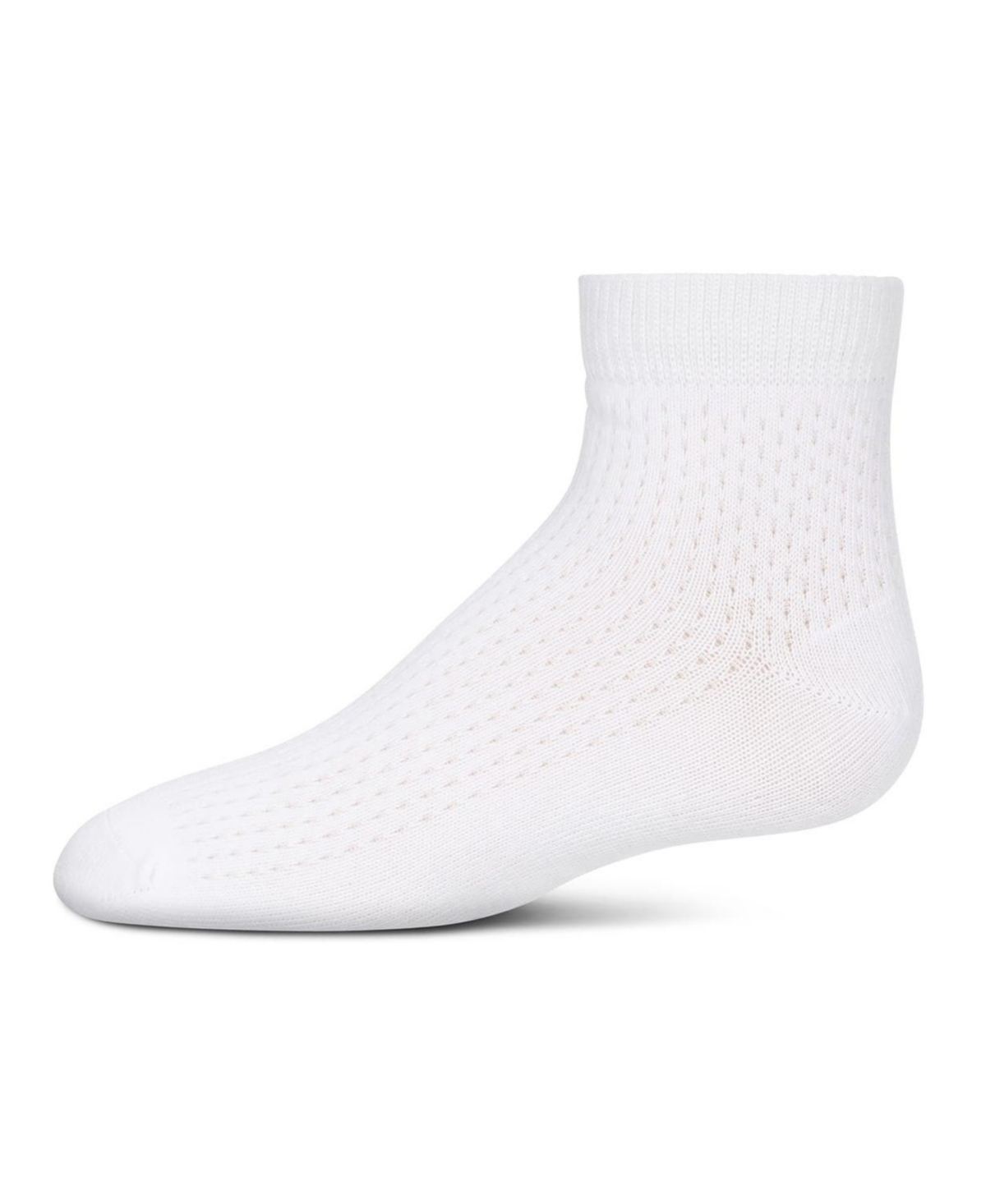 Click here for Memoi Little Girls Pointelle Dot Anklet Socks - Wh... prices