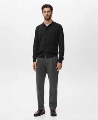 Mango Men's Merino Wool Cardigan - Macy's