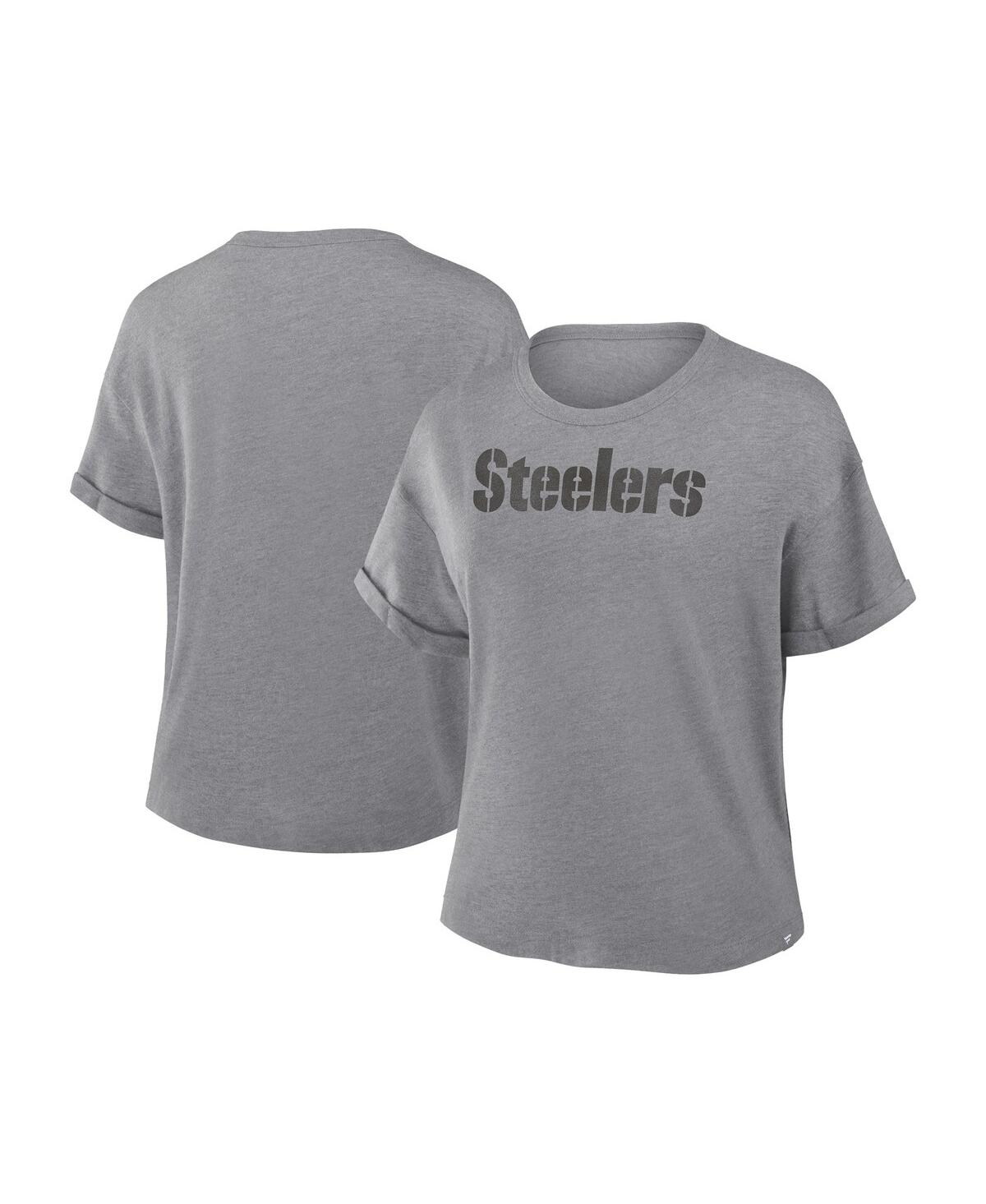 Click here for Fanatics Womens Heather Gray Pittsburgh Steelers S... prices
