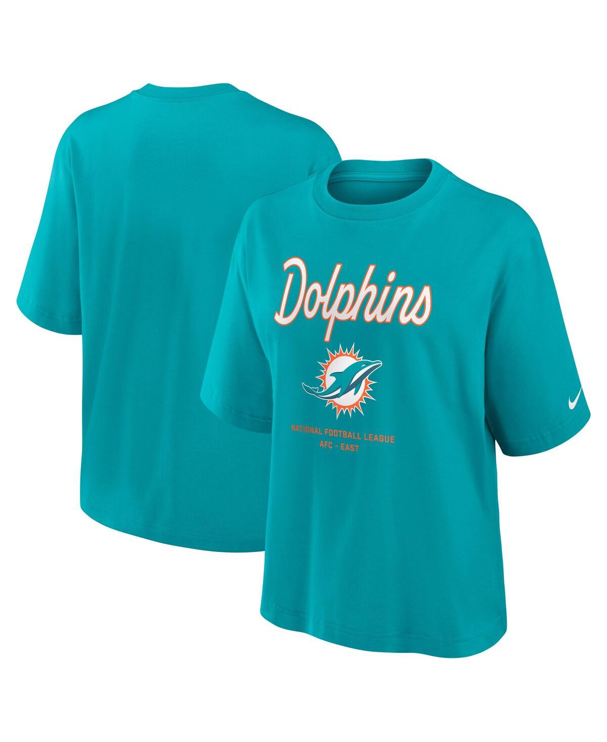 Click here for Nike Womens Aqua Miami Dolphins Essential Script R... prices