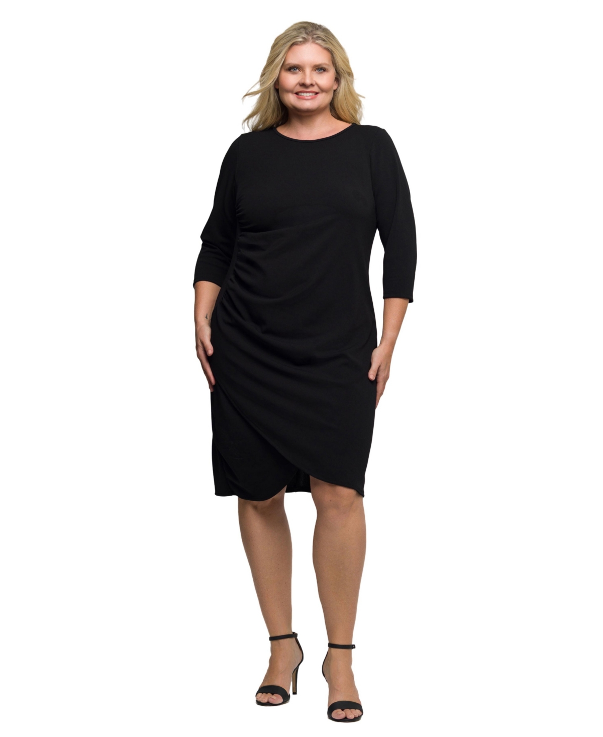 Click here for 24seven Comfort Apparel Plus Size Three Quarter Sl... prices