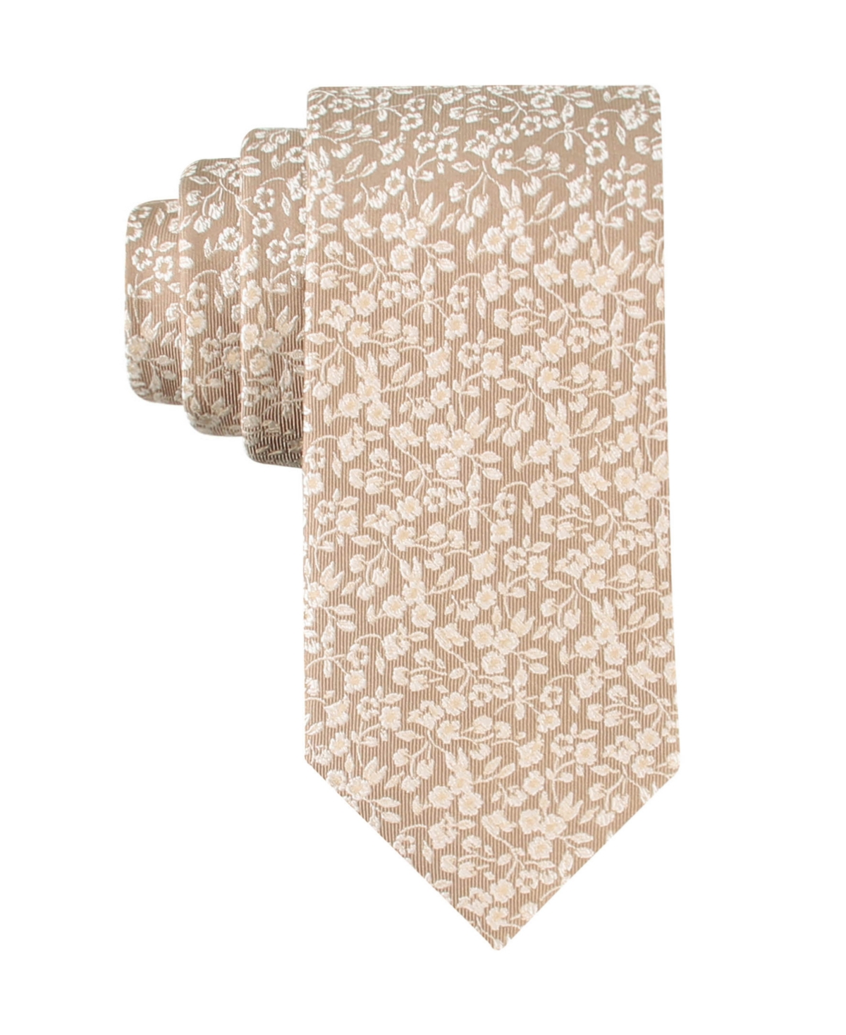 Click here for Tommy Hilfiger Mens Luca Floral Tie - Taupe prices