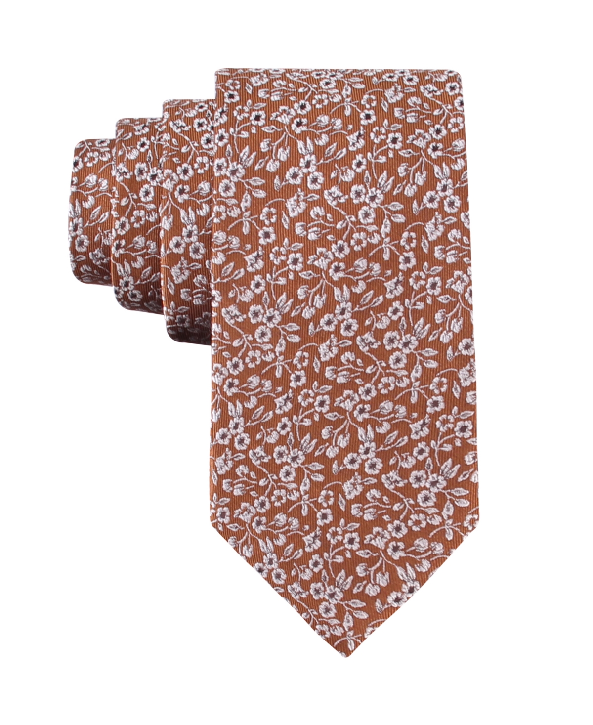 Click here for Tommy Hilfiger Mens Luca Floral Tie - Rust prices