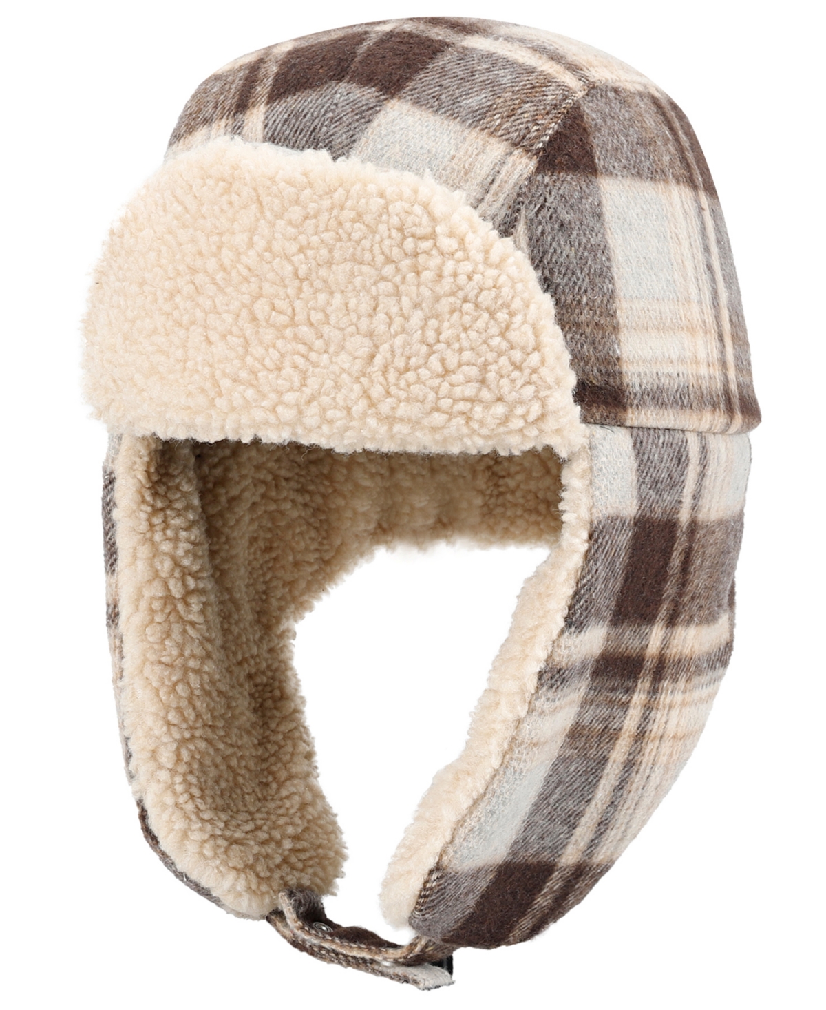 Click here for Levis Mens Oversized Brushed Plaid Trapper Hat - B... prices