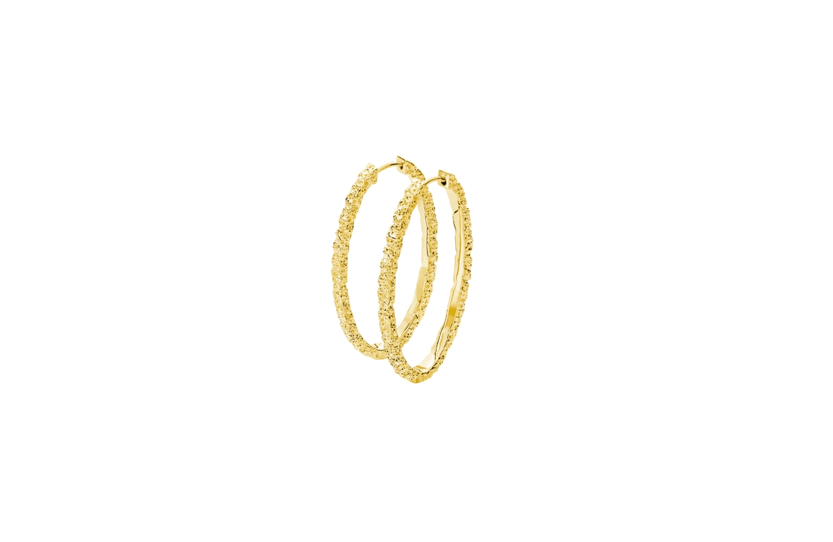 Click here for Lucy Quartermaine Large Hula Hoop Earrings in Gold... prices