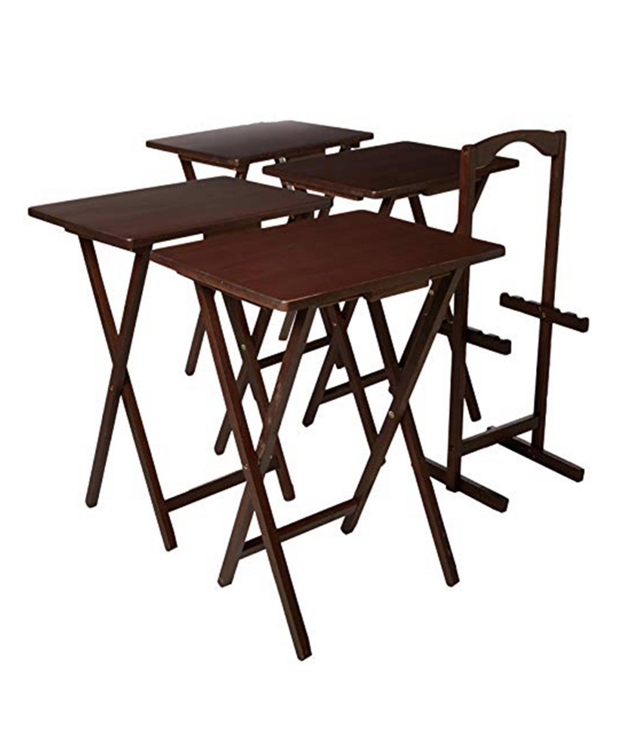 Click here for Pj Wood Folding Tv Tray Tables with Compact Storag... prices