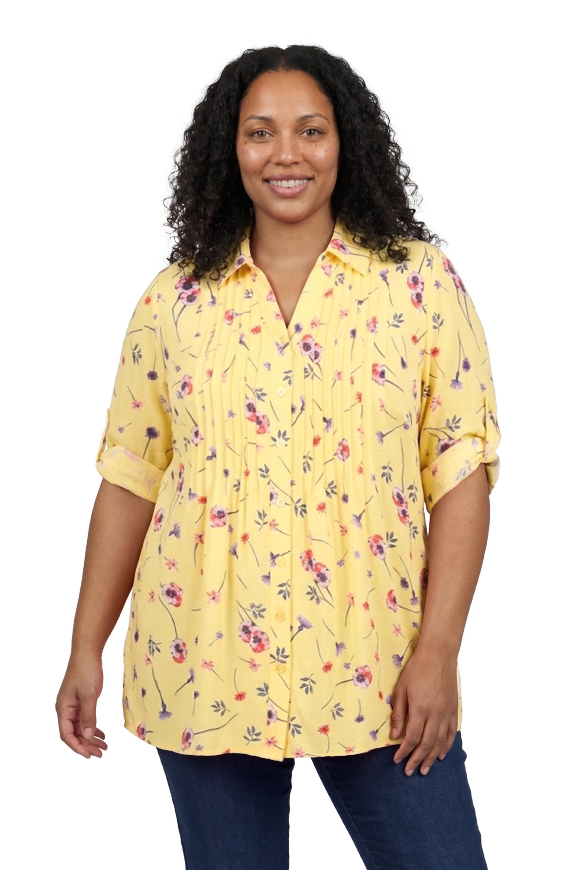 Click here for Woman Within Plus Size Within Rayon 7-Day Pintucke... prices