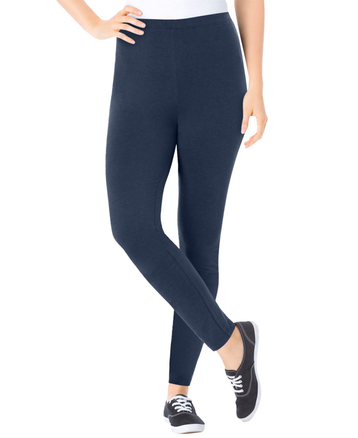 Click here for Woman Within Womens Within Stretch-Cotton Knit Pul... prices