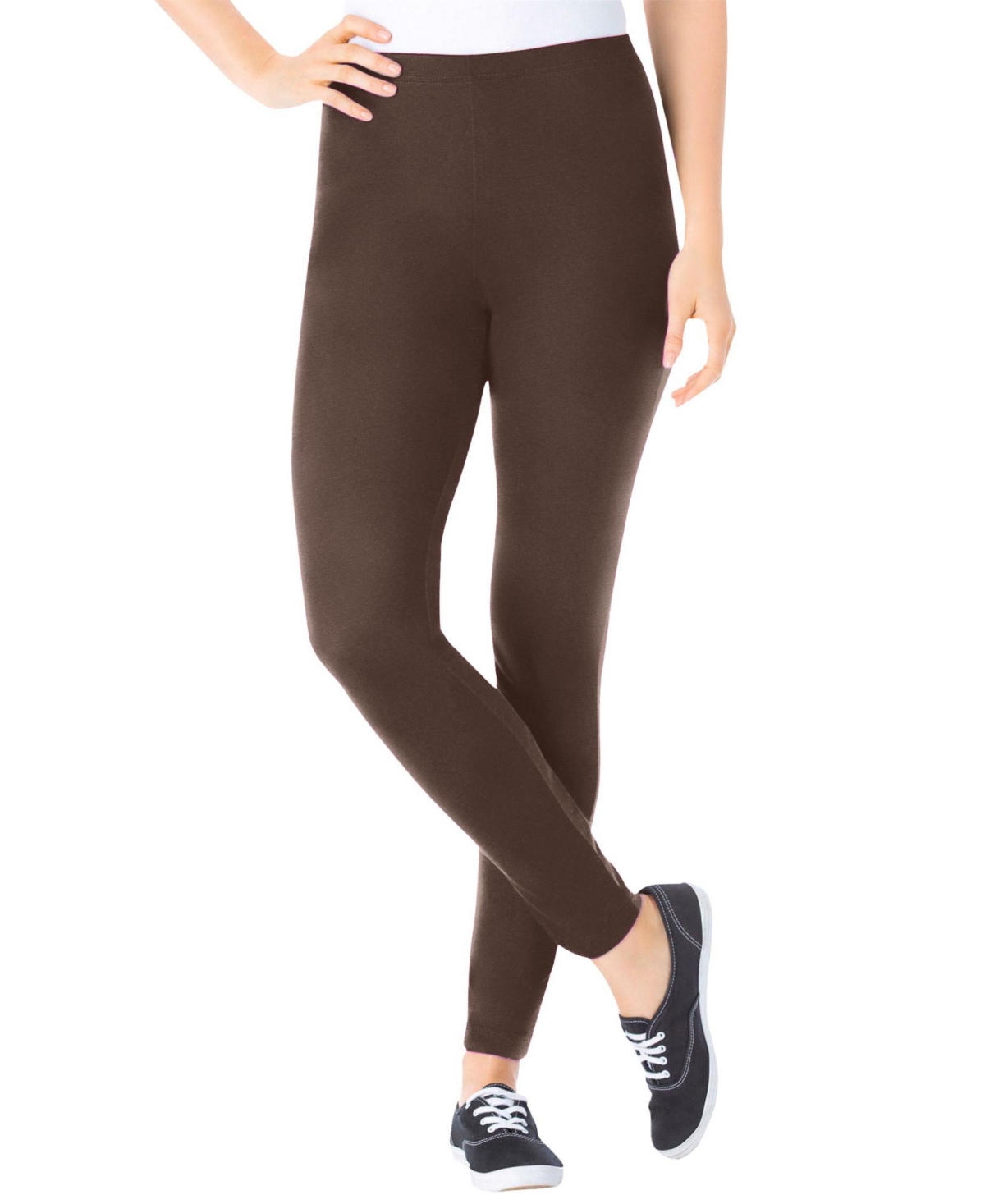Click here for Woman Within Plus Size Within Stretch-Cotton Knit... prices