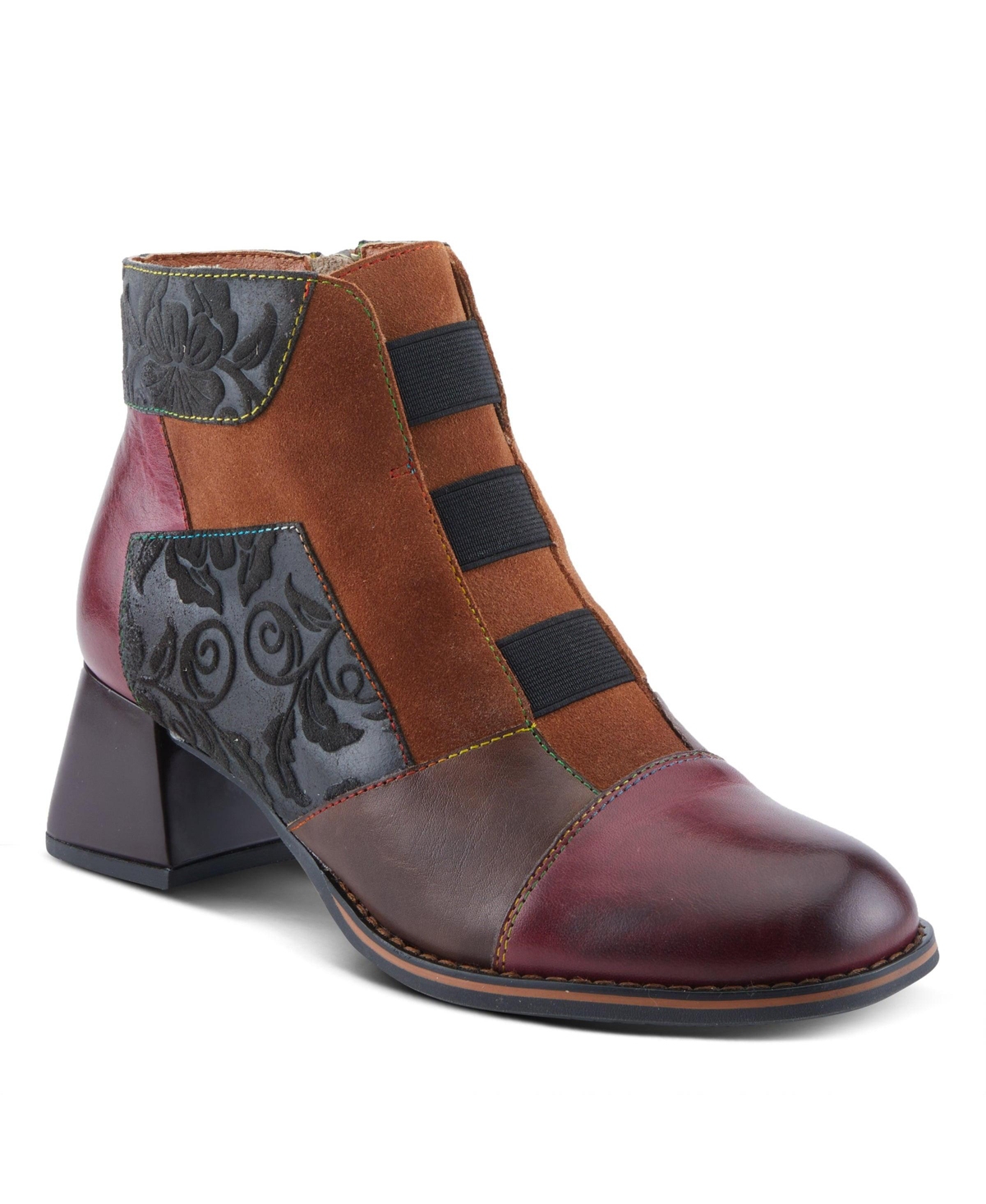 Click here for LArtiste Womens Copine Multicolor Embossed Leather... prices