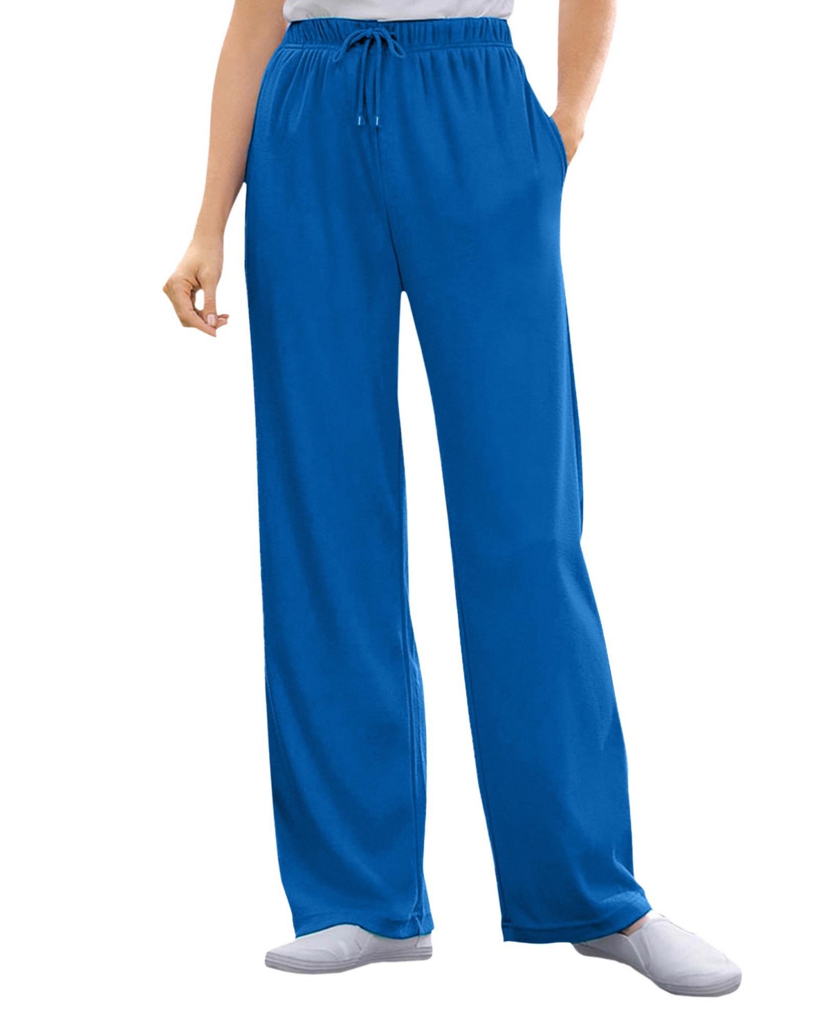 Click here for Woman Within Plus Size Within Sport Knit Straight-... prices