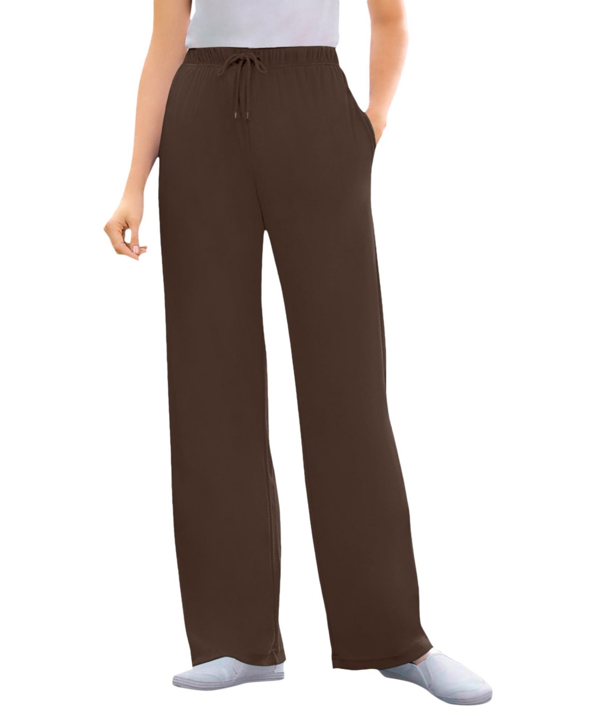 Click here for Woman Within Womens Plus Size Tall Sport Knit Stra... prices
