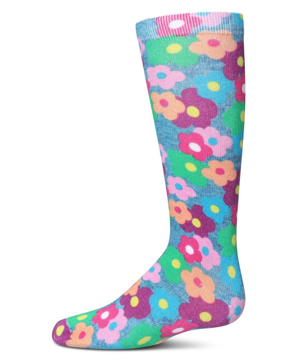 Click here for Memoi Girls Mj Floral Cotton Blend Knee High Socks... prices
