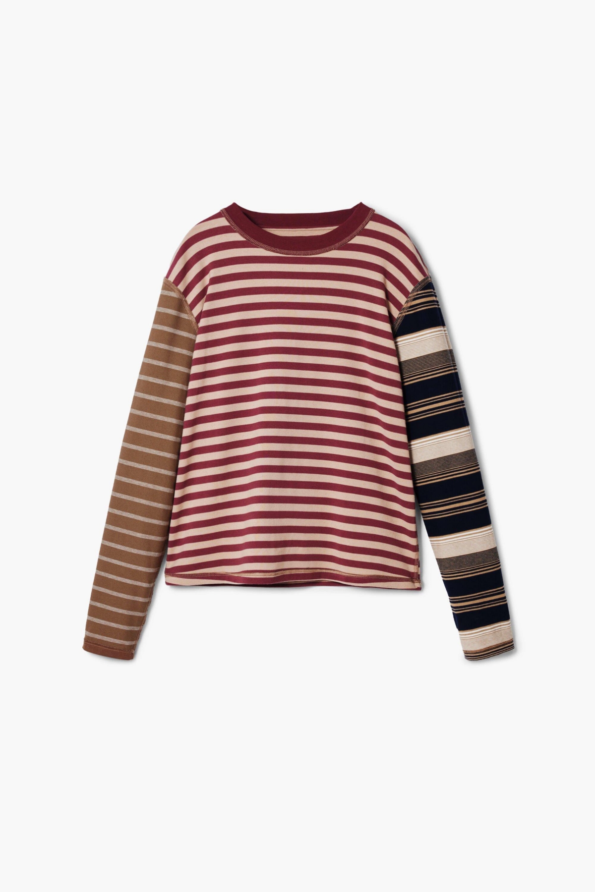Click here for Desigual Mens Grunge striped T-shirt - Multi prices