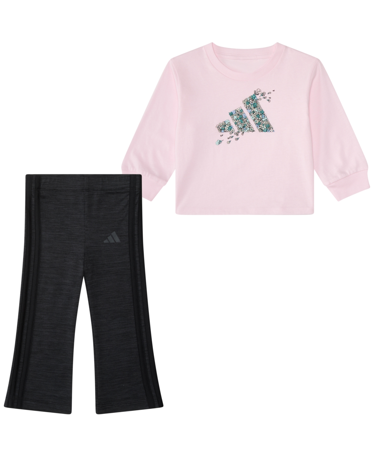 Click here for adidas Baby Girls 2-Piece Graphic T-shirt and Flar... prices