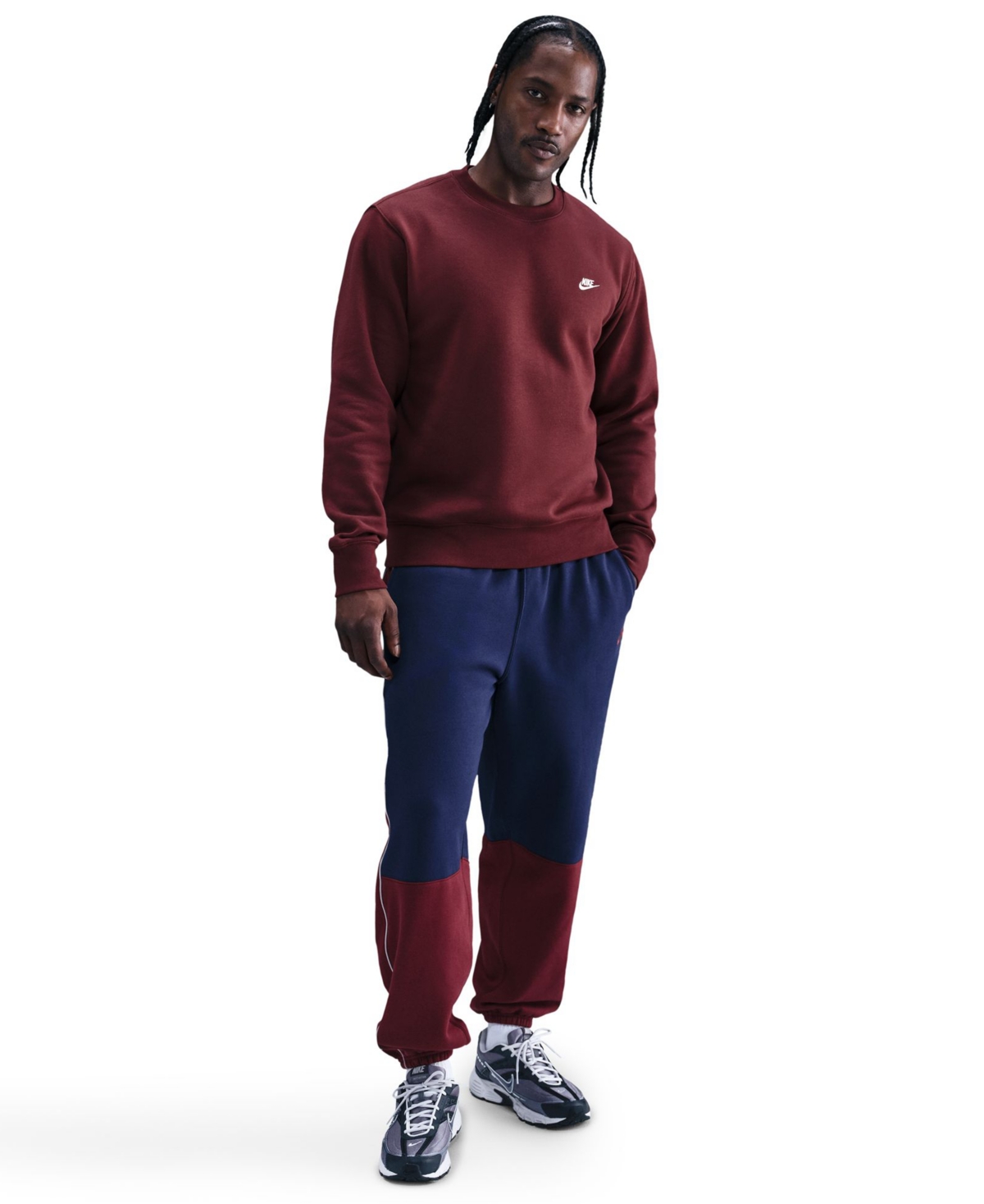 Click here for Nike Mens Pullover Fleece Crewneck Logo Sweatshirt... prices