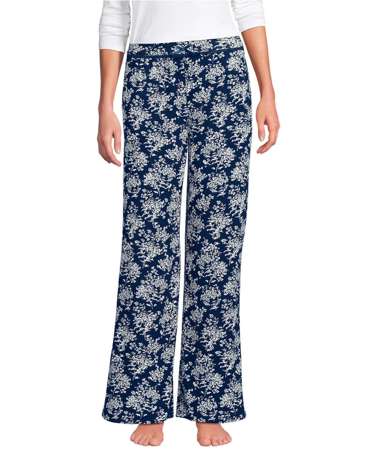 Click here for Lands End Womens Pointelle Sleep Pants - Deep sea... prices
