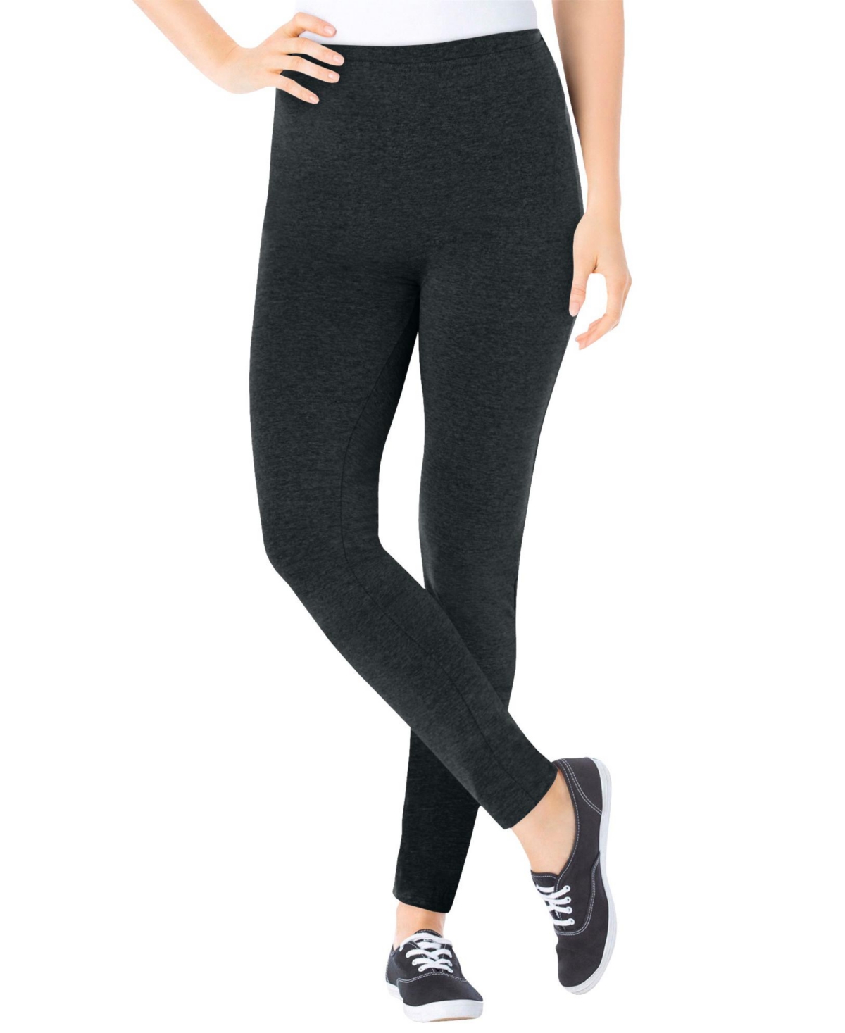 Click here for Woman Within Womens Within Stretch-Cotton Knit Pul... prices