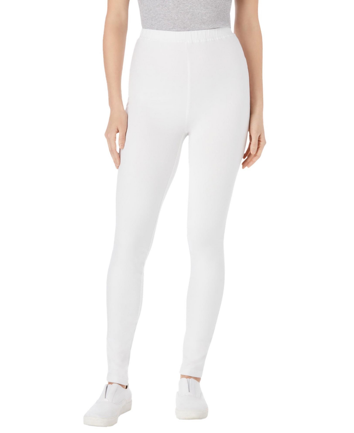 Click here for Woman Within Plus Size Within Stretch-Cotton Knit... prices