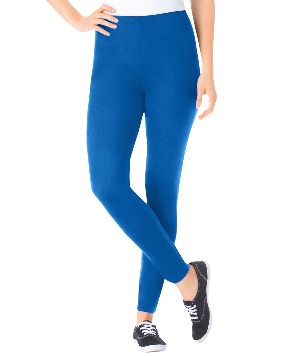 Click here for Woman Within Womens Within Stretch-Cotton Knit Pul... prices