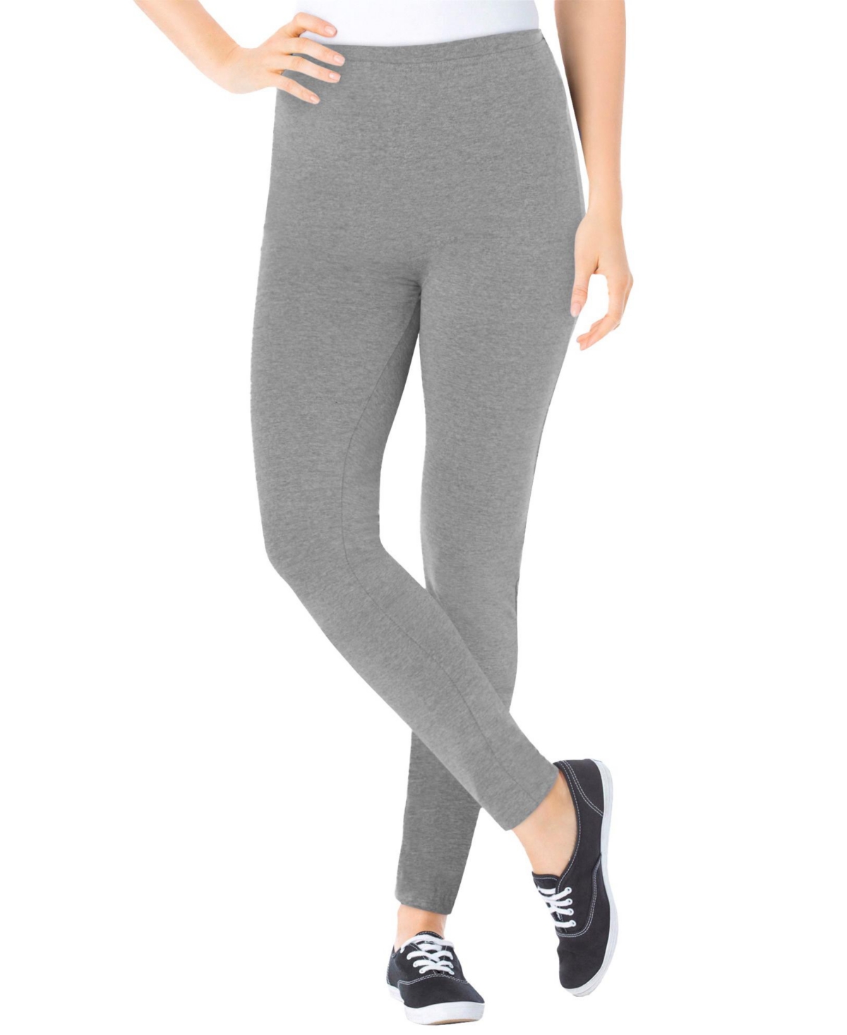 Click here for Woman Within Womens Within Stretch-Cotton Knit Pul... prices