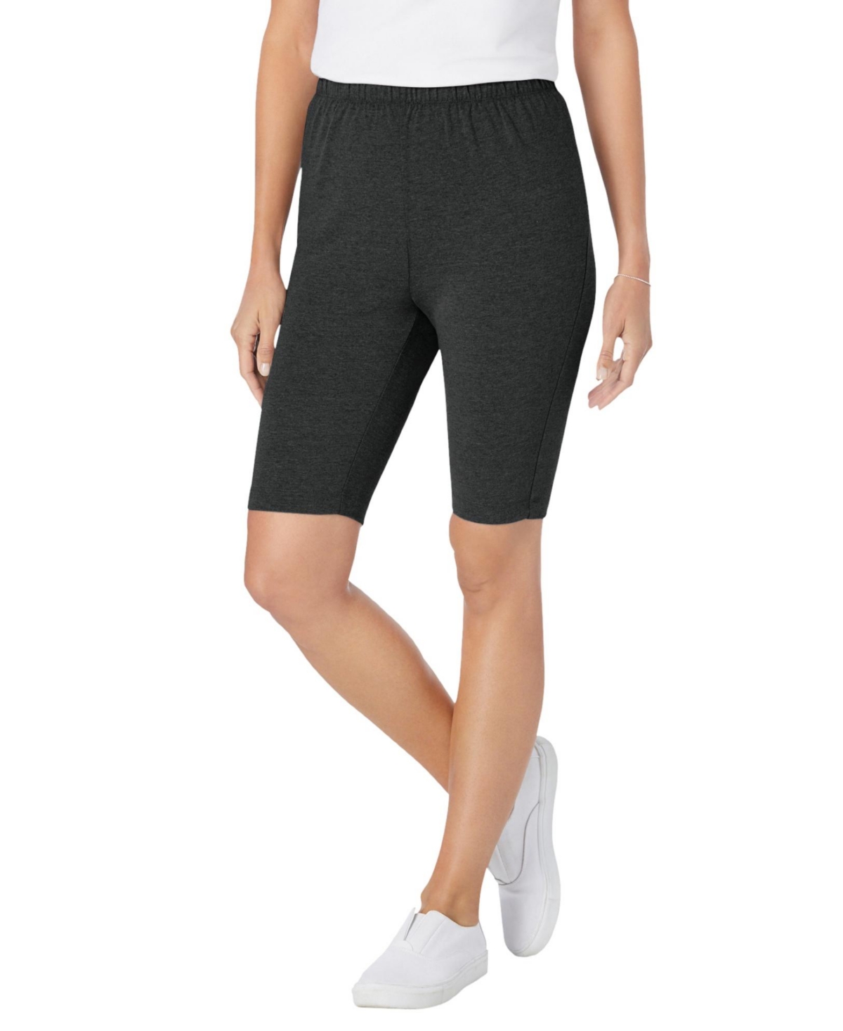 Click here for Woman Within Plus Size Within Stretch Cotton Bike... prices