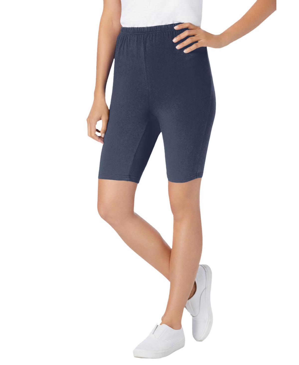 Click here for Woman Within Plus Size Within Stretch Cotton Bike... prices