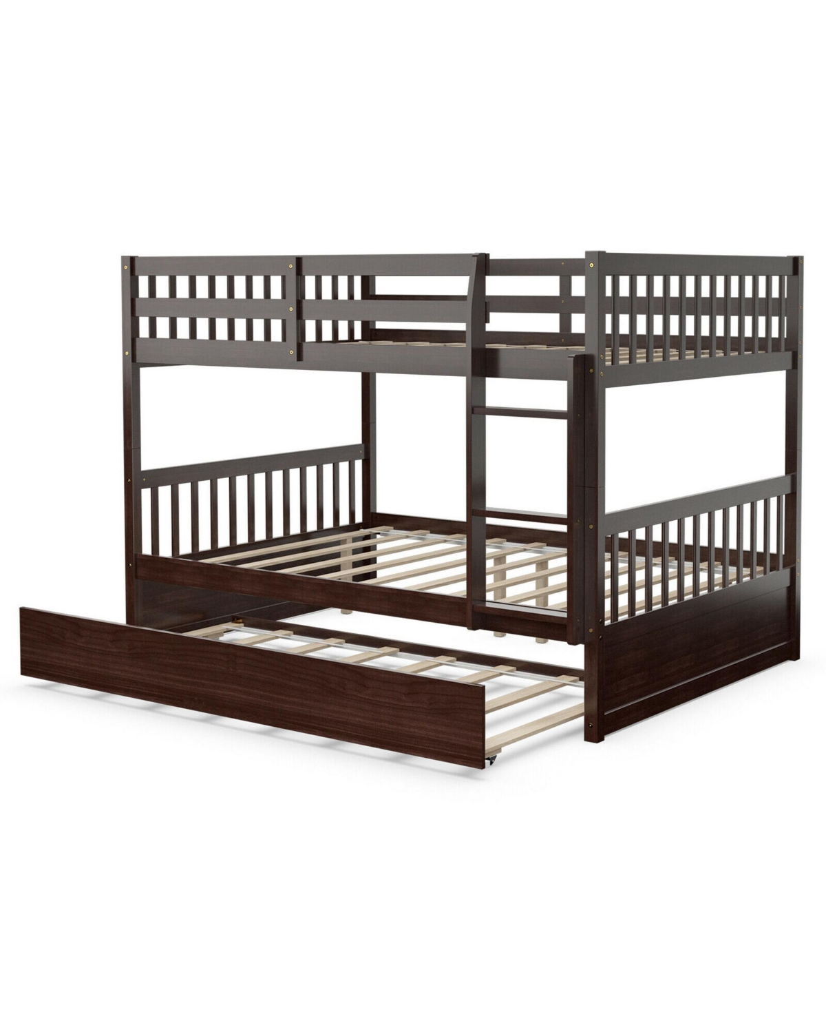 Click here for Gymax Full over Full Bunk Bed Platform Wood Bed w/... prices