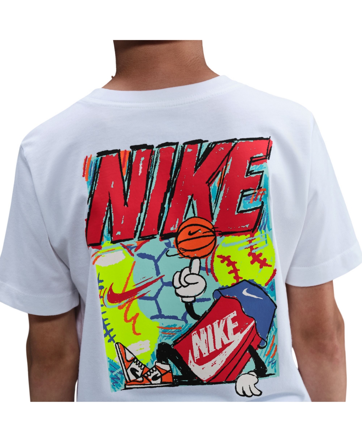 Click here for Nike Sportswear Big Boys Cotton Logo Graphic T-Shi... prices