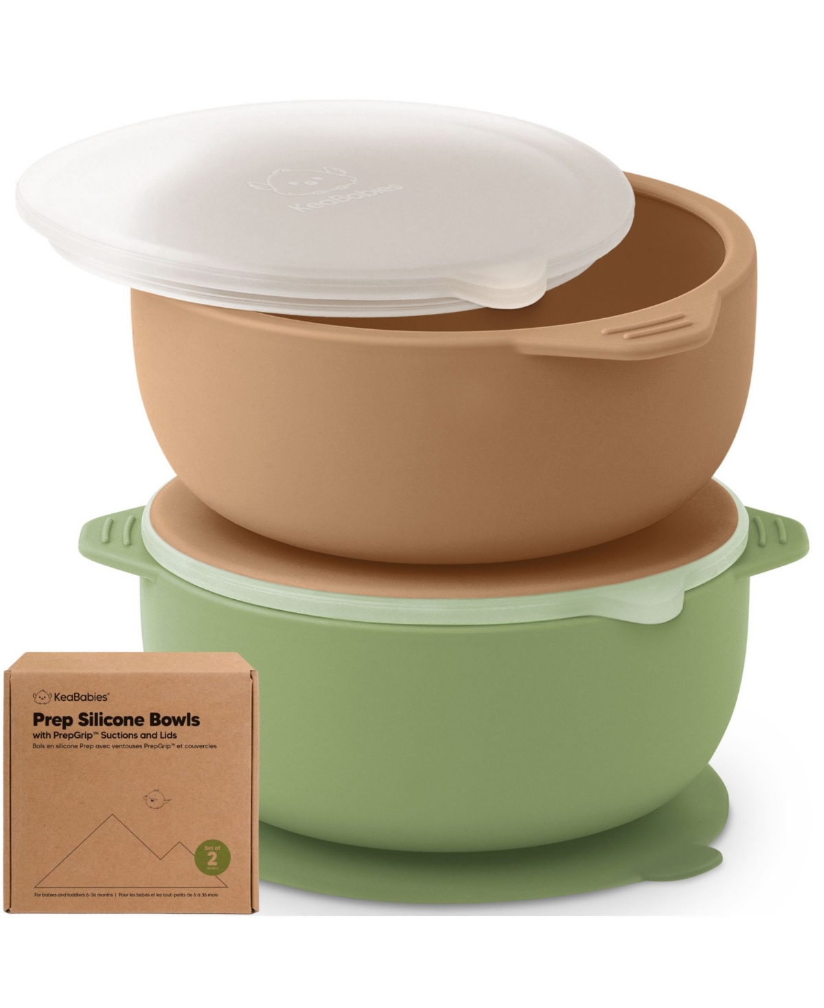 Click here for KeaBabies 2-Pack Prep Baby Bowls with Suctions & L... prices